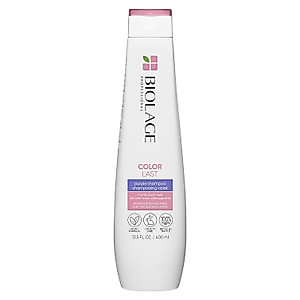 Biolage Color Last Purple Shampoo | Neutralizes Brass & Unwanted Yellow Tones | With Fig & Orchid | Paraben-Free | For Color Treated Hair | Vegan | Cruelty Free | Professional Shampoo | 13.5 Fl. Oz