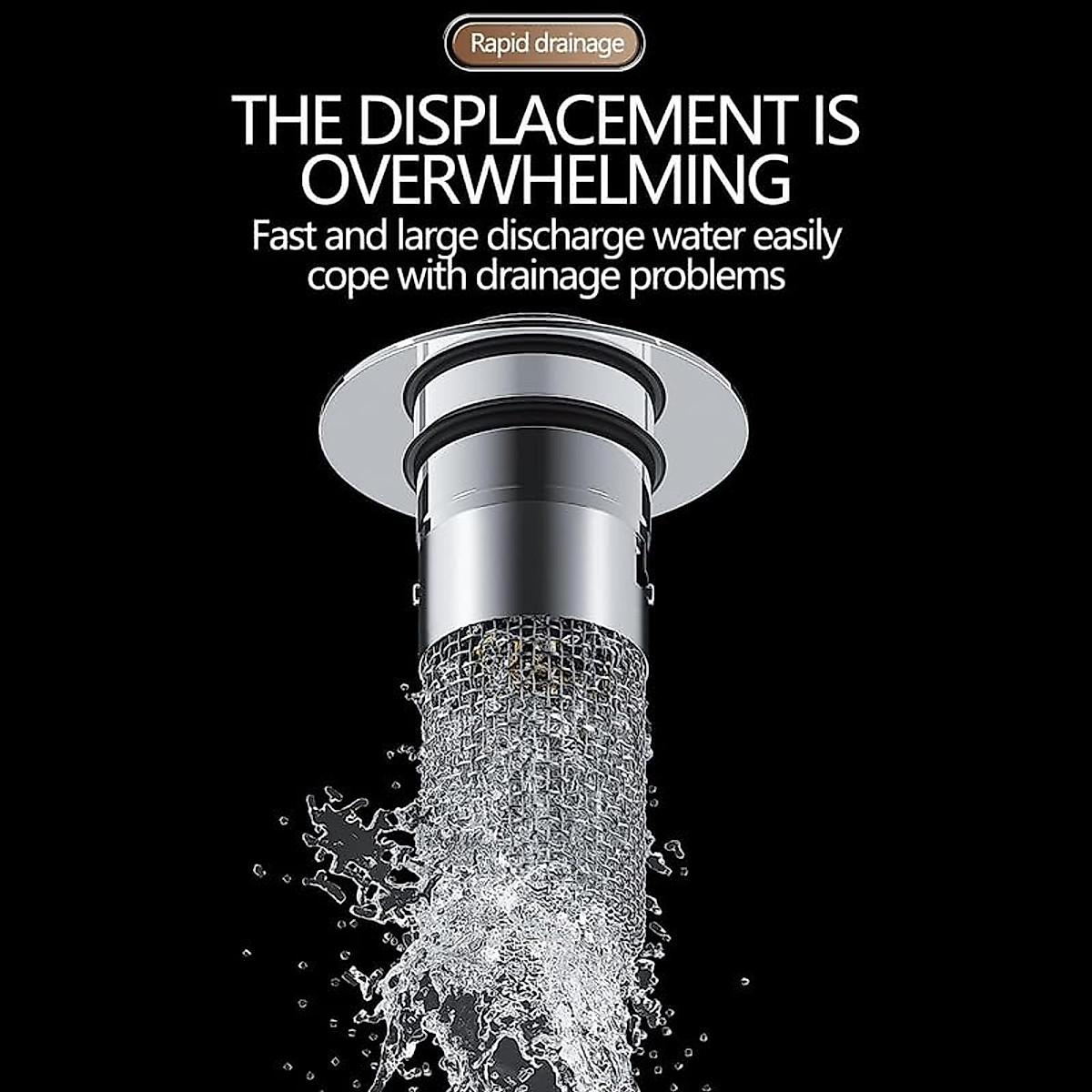 Bathroom Sink Stopper Hair Catcher,Pop Up Sink Drain Filter with Removable Stainless Steel Filter Basket Hair Catcher,Bathroom Sink Strainer,for Kitchen,Bathtub,Sink Water Pipe and Floor Drain