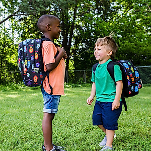 Wildkin 15 Inch Kids Backpack Bundle with Lunch Bag (Monsters)
