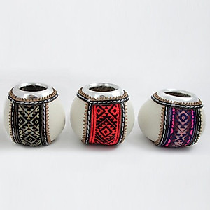 Lined in Leather Mate Gourd with Bombilla Filtered Straw Tea Healthy 9617 ships from USA