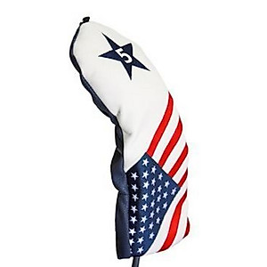 USA 3 & 5 Headcover Patriot Golf Vintage Retro Patriotic Fairway Wood Head Cover Fits All Modern Fairway Wood Clubs
