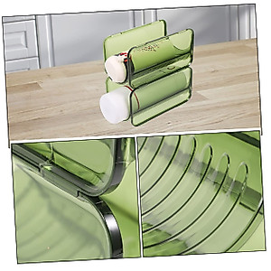 Veemoon 2pcs Cup Rack Wine Storage Organizers Wine Bottle Holder Vacuum Bottle Holders Water Bottle Organizers Stackable Bottle Holder Water Bottle Shelf Plastic Storage Rack