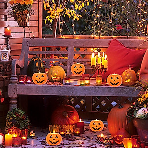 TOYANDONA 8 Pieces Halloween Candy Buckets Trick or Treat Pumpkin Bucket Halloween Party Favors Pumpkin Pails with Handle