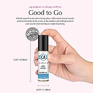 CA Perfume 2020 Top 5 Men Perfume Set Impression of (Light Blue + Eros + Aqua Di Giorgi + Bleu + Fierceful) Fragrance Body Oils Essential Sample Travel Size Roll-On (0.3 Fl Oz/10 ml) x 5
