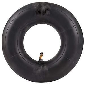 4.10/3.50-4" Inner Tube for Hand Truck, Dolly, Hand Cart, Utility Wagon, Snow Blower, Lawn Mower, Wheelbarrow, Generator and More, With TR-87 Bent Valve Stem, Heavy Duty 410/350-4 Replacement Tube