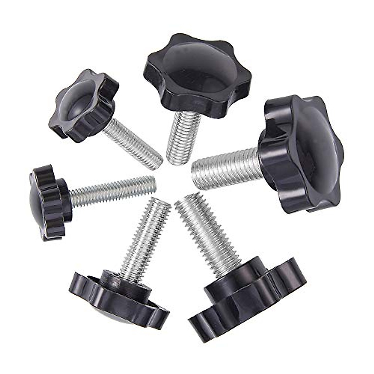 INCREWAY 24pcs Thumb Screw, M6/M8/M10x25mm Star Head Knob Tightening Screw Thumbscrew