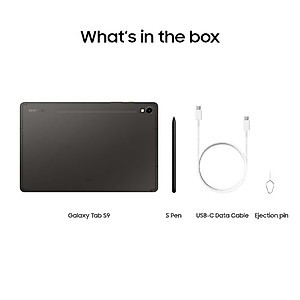 SAMSUNG Galaxy Tab S9 11” 256GB WiFi 7 Android AI Tablet, Snapdragon 8 Gen 2 Processor, AMOLED Screen, Durable Design, S Pen Included, Long Battery Life, Auto Focus Camera, US Version, 2023, Graphite