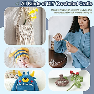 Katech 85-Piece Crochet Hooks Set, Crochet Hook Kit with Storage Case, Ergonomic Knitting Needles Weave Yarn Kits DIY Hand Knitting Craft Art Tool for Beginners and Experienced Crochet Lovers