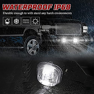 BUNKER INDUST LED Fog Lights for 2005 2006 2007 Ford F250 F350 F450 F550 SUPER DUTY, OEM Bumper Driving Fog Lamp Kit