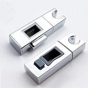 Square Pipe Shower Head Holder Bathroom Slide Bar Shelf Riser Rail Bracket Sprayer Fixed Base Bathroom Hardware Accessories ( Color : -D )