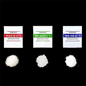 Nynelly 15 Pack pH Meter Buffer Solution Powder pH 6.86, 4.01, 9.18 for Precise Calibrate pH Meter, pH Calibration Powder Solution, pH Tester Calibration Powder Packets