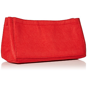 LEXSION Felt Purse Organizer Insert Bag organizer Multi Pocket Bag in Bag Organizer For Tote & Handbag Shaper 8008 Red L