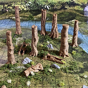 Extruded Gaming Woodland Trees
