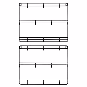 MOOACE Mug Rack Cup Holder, 3-Tier Metal Wall Mounted Coffee Mug Storage Rack with 10 Hooks, Cup Display Organizer for Coffee Mugs, Tea Cups and Mason Jars, Set of 2