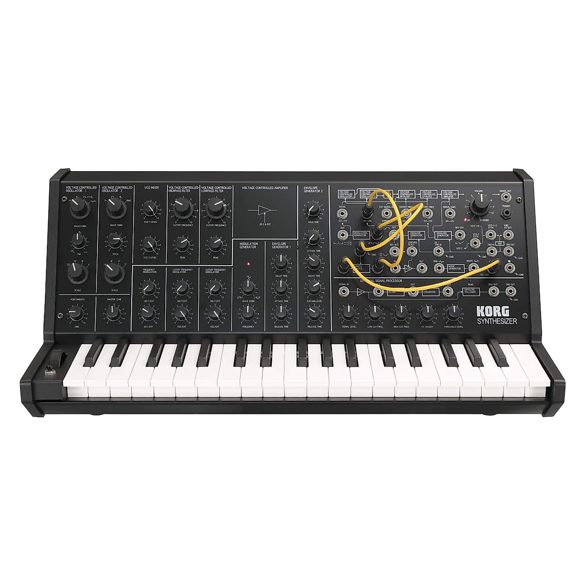 Korg MS20 Mini Semi-Modular Analog Synthesizer (MS20MINI), MultiColored, M (Renewed)