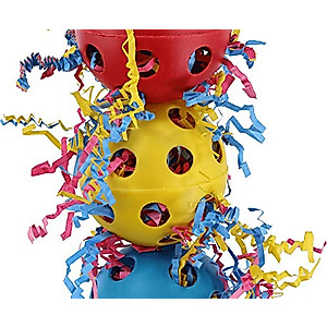 1088 Stuff Balls Bonka Bird Toys Shredding Colorful Parrot African Grey Amazon Quaker Budgie Finch