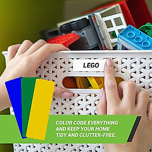 Royal Green Rectangular Colored Sticker 1x3 inch (7.5cm x 2.5cm) Neon Green Labels on a Roll 250 Pack