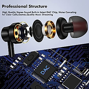 USB C Earbuds for Google Pixel 7 Pro 6, Noise Cancelling Headset Type C Earphones with Microphone Stereo Wired Headphones Earpiece for Samsung Galaxy S23 Ultra S22 Plus S21 FE S20 Plus iPad Oneplus 11