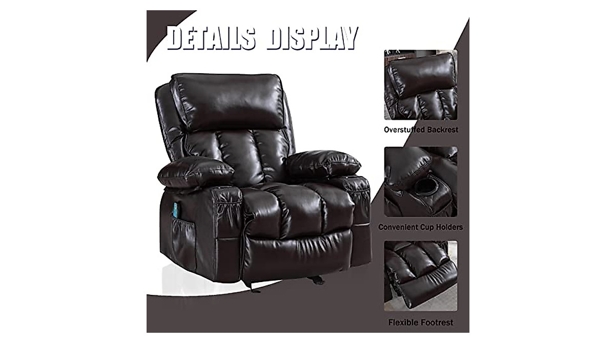 Gericco Electric Recliner: Comfort & Massage Functions