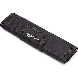 Amazon Basics Chromium Vanadium Steel Reciprocating Saw Blade Set with Organizer Pouch, Compatible For Plastic, 32-Pieces, White Black