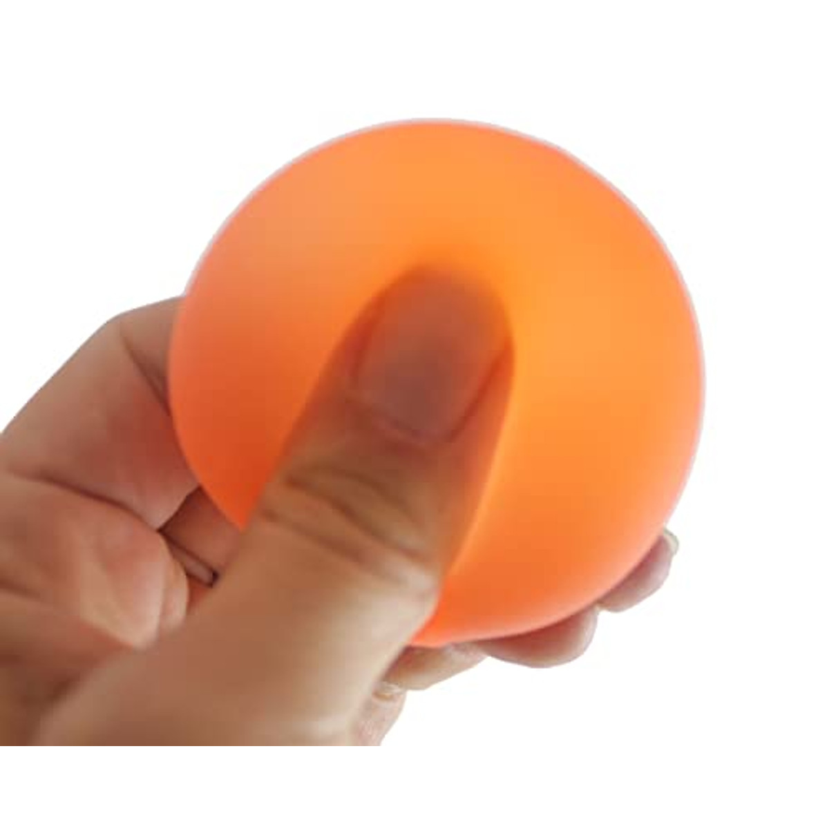 Set of 6 Smaller 1.5" Sugar Balls - Thick Glue/Gel Stretch Ball - Ultra Squishy and Moldable Slow Rise Relaxing Sensory Fidget Stress Toy