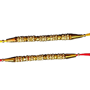 Set of Two Rakhi Thread,Designer Rakhi, Raksha bandhan Gift for Your Brother,Rakhi for Brother,Rakhi Bracelet,Rakhabandhan Rakhi,Rakshabandhan Festival(Multi Color Thread)