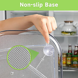 Rectangular Lazy Susan Turntable Lazy Susan for Fridge, Large Lazy Susan 15.67" 360° Rotating, Lazy Susan Organizer, Refrigerator organizing, Convenient for Multi-use Rectangular, FIT in All Fridge.