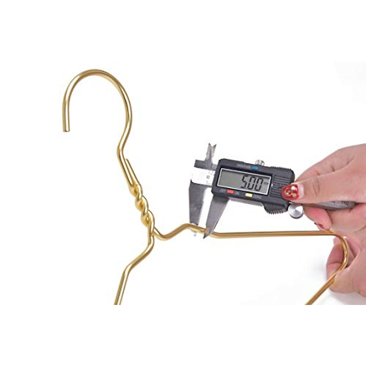 Beautiful Gold Aluminum Metal Suit Hangers Heavy Duty Coat Hangers (10 Pack Gold)