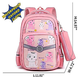 HAPIKI Kawaii Backpack with Cute Accessories 14 Inch Laptop Casual Travel Daypacks New Semester Gifts Aesthetic Bag (01-pink,15.6 inch)
