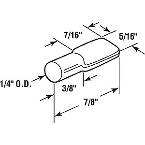 Prime-Line U 10163 Glass Shelf Support Peg, 1/4 inch, Nickel Plated (Pack of 8)