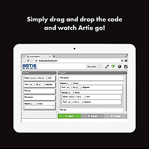 Educational Insights Artie 3000 the Coding & Drawing Robot, STEM Toy, Gift for Boys & Girls, Ages 7+