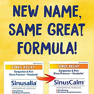 Boiron Sinuscalm Tablets for Sinus Pain Relief, Runny Nose, Congestion, Sinus Pressure, Headache - 120 Count (Pack of 1)