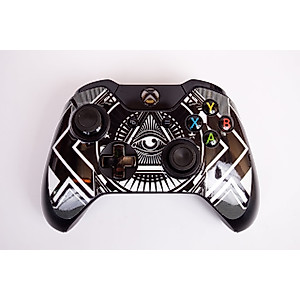 Designer Skin Sticker for the Xbox One Console With Two Wireless Controller Decals White Blossoms & Butterflies by 247Skins