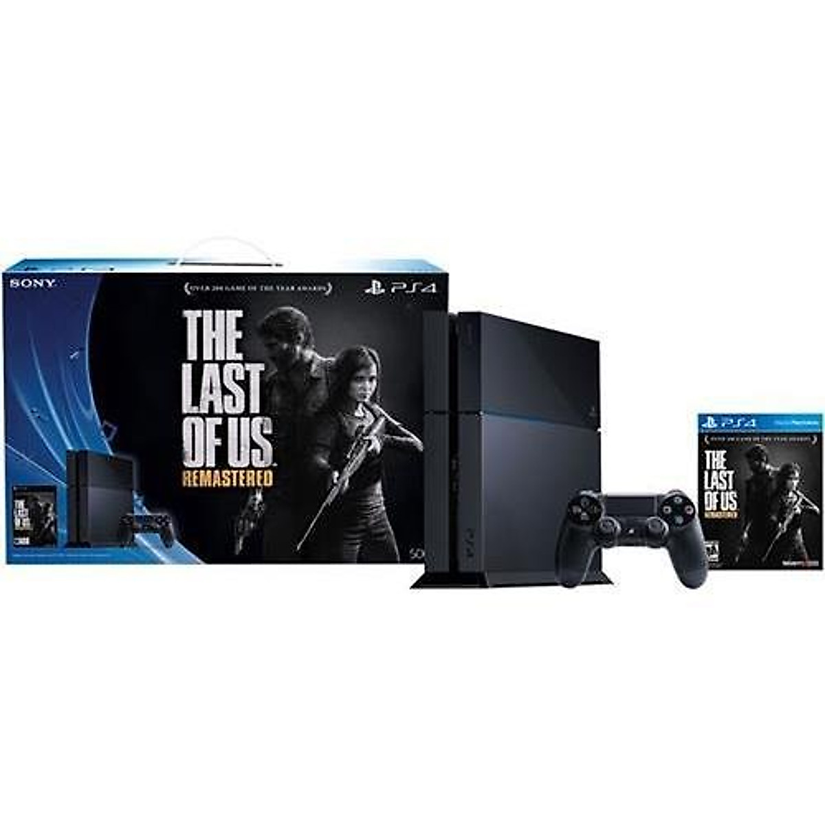 Sony 3000818 500GB Playstation 4 Console Bundle The Last Of Us Remastered, Black