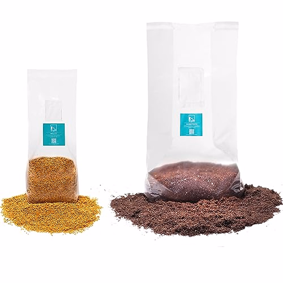 Olympus Myco Mushroom Grow Kit | Sterilized Grain (3 lbs) and Pasteurized Substrate (5 lbs) Combo for Mushroom Cultivation