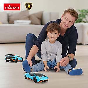 RASTAR Lamborghini Remote Control Car, 1/24 RC Lamborghini Huracán STO Toy Car RC Cars, Gifts for Dad