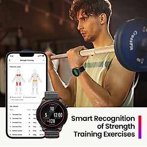 Amazfit GTR 4 Smart Watch for Men Android iPhone, Dual-Band GPS, Alexa Built-in, Bluetooth Calls, 150+ Sports Modes, 14-Day Battery Life, Heart Rate Blood Oxygen Monitor, 1.43”AMOLED Display,Black