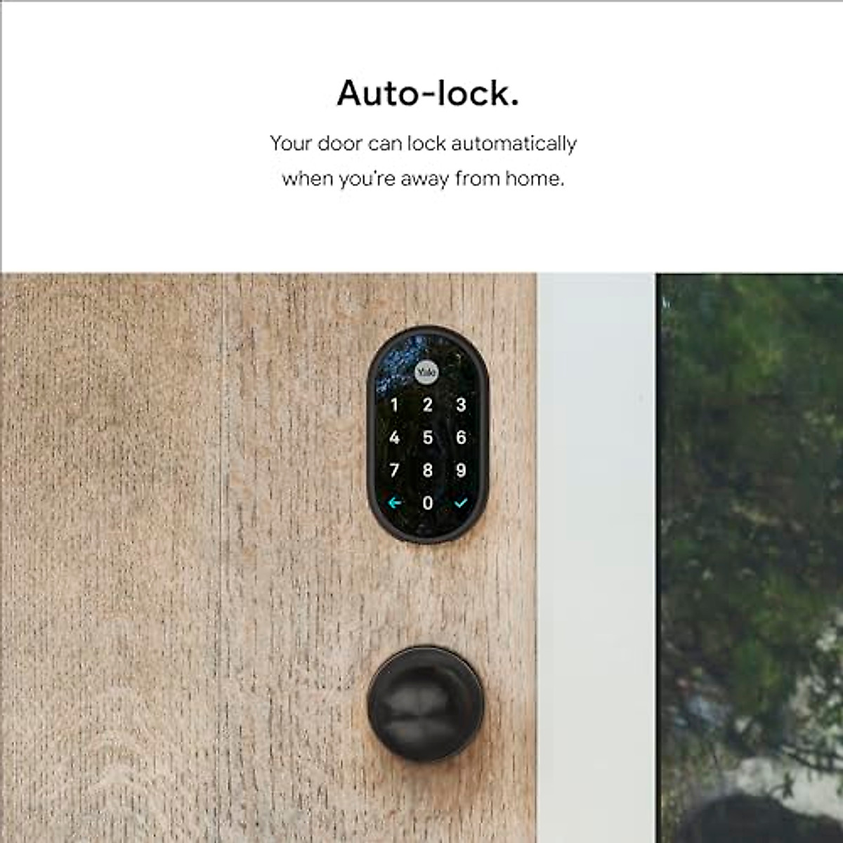 Google Nest x Yale Lock - Tamper-Proof Smart Lock for Keyless Entry - Keypad Deadbolt Lock for Front Door - Oil Rubbed Bronze
