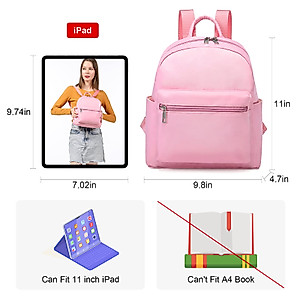 LOVEVOOK Mini Backpack Purse Small Cute Fashion Backpack for Dating Shopping Work Travel Pink
