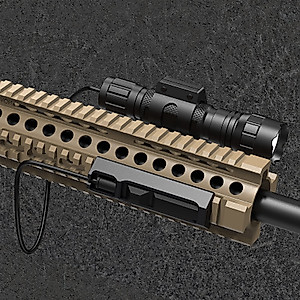 Feyachi Tape Pressure Switch Mount Plate for FL11 FL14 FL17 FL22 WL18 Tactical Flashlight and GL6 Green Laser Sight(MP22 for Mlok Systems, MP23 for Picatinny Rail)