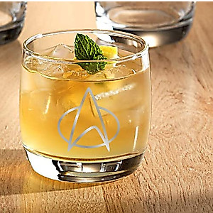 Star Trek: The Next Generation - Collectible Whiskey Glasses - Set of 2 Glasses (10 oz.)
