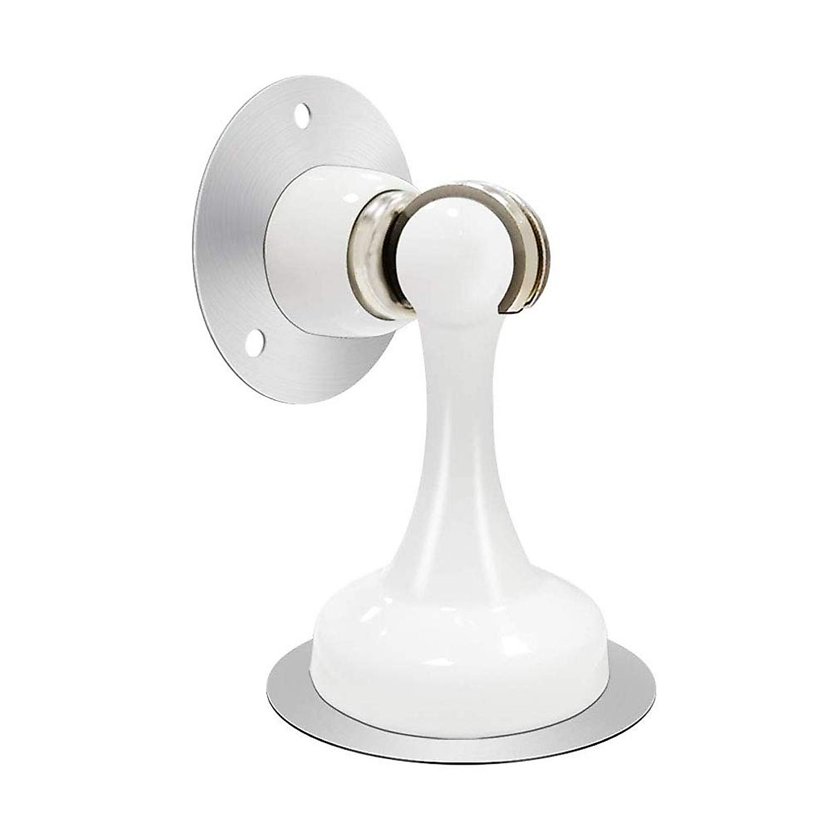 Door Stopper, Magnetic Door Stop , Stainless Steel Door Catch, 3M Double-Sided Magnetic Door Holder Doorstop White, No Drilling Keep Your Door Open with Door Stopper 1 Pack