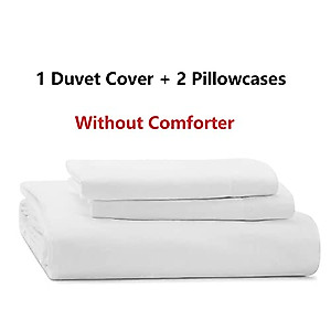 VIVIHOME 3PCS Leopard Duvet Cover, King Duvet Cover, Romantic Red Rose Bedding, Black and White Bedding, Floral Duvet Cover, Safari Wild Animal Cheetah Duvet Cover Quilt Comforter Cover, 2 Pillowcases