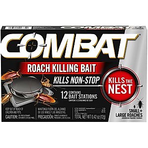 Combat Large + Small Roaches Roach Killing Bait Stations, 12 Count