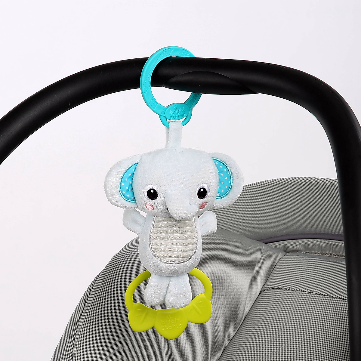 Bright Starts Tug Tunes On-The-Go Take-Along Toy, Elephant, Newborn +