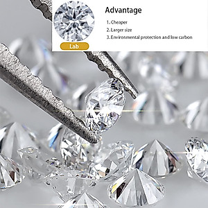 MRENITE Solid 10k Yellow Gold Lab Grown Diamond Ring IGI Diamond Heart Promise Ring Jewelry Gift for Women Size 8 (0.25cttw, I Color SI Clarity)