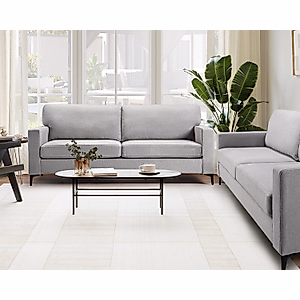 IDEARHOUSE 82 Inch Sofa, Comfy Couch, Modern Sofa, 3 Seater Sofa with Linen Fabric, Sofa Couch for Living Room Apartment Lounge Cozy Lounge Sofa,(Light Gray)