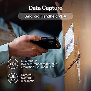 MEFERI ME61 Android Barcode Scanner with Charging Cradle, Compatible with Honeywell HS7 Scan Engine, PDA Handheld Mobile Computer, 1D 2D QR, Wi-Fi 4G BT GPS NFC, 6" Full-Screen, PDA for WMS
