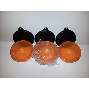 Tupperware Snack Cups - Halloween - Black & Orange