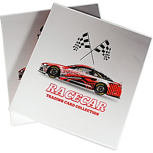 UniKeep Nascar Themed Collectible Card Storage Binder, 360 Card Capacity (Car)